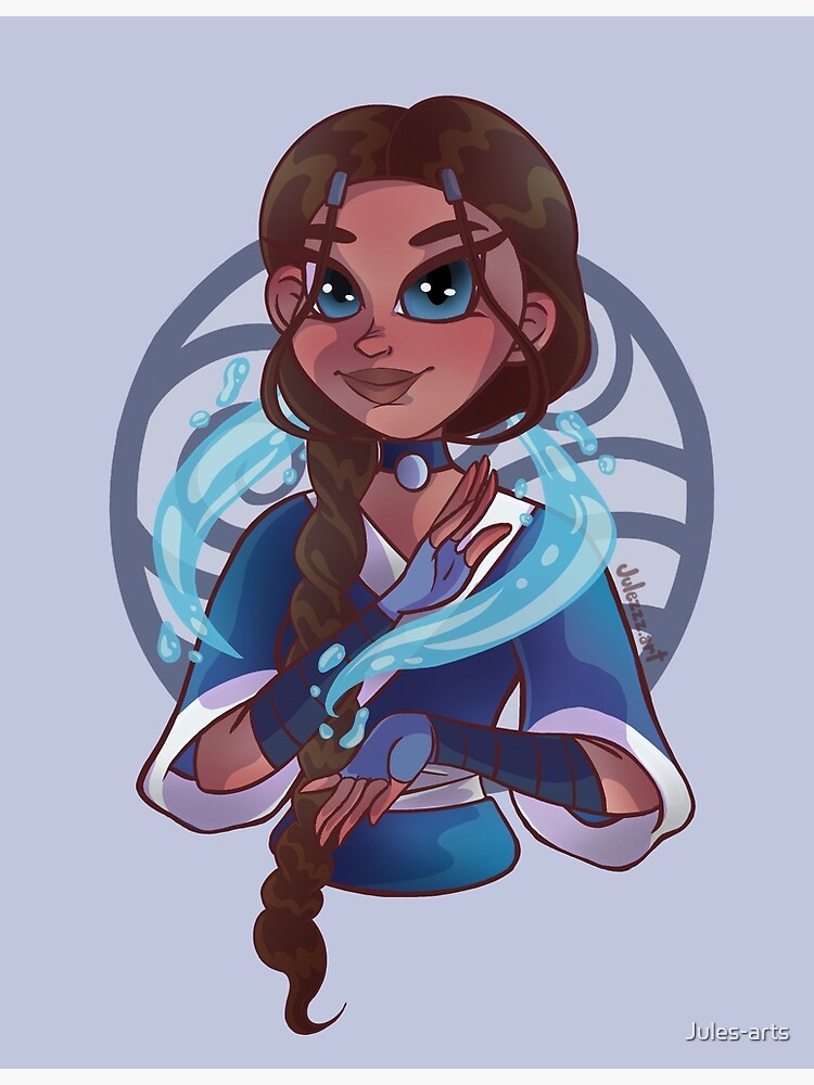 "Katara Fanart Sticker/Decal/etc." Poster by Jules-arts | Redbubble