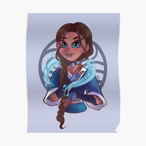 "Katara Fanart Sticker/Decal/etc." Poster by Jules-arts | Redbubble