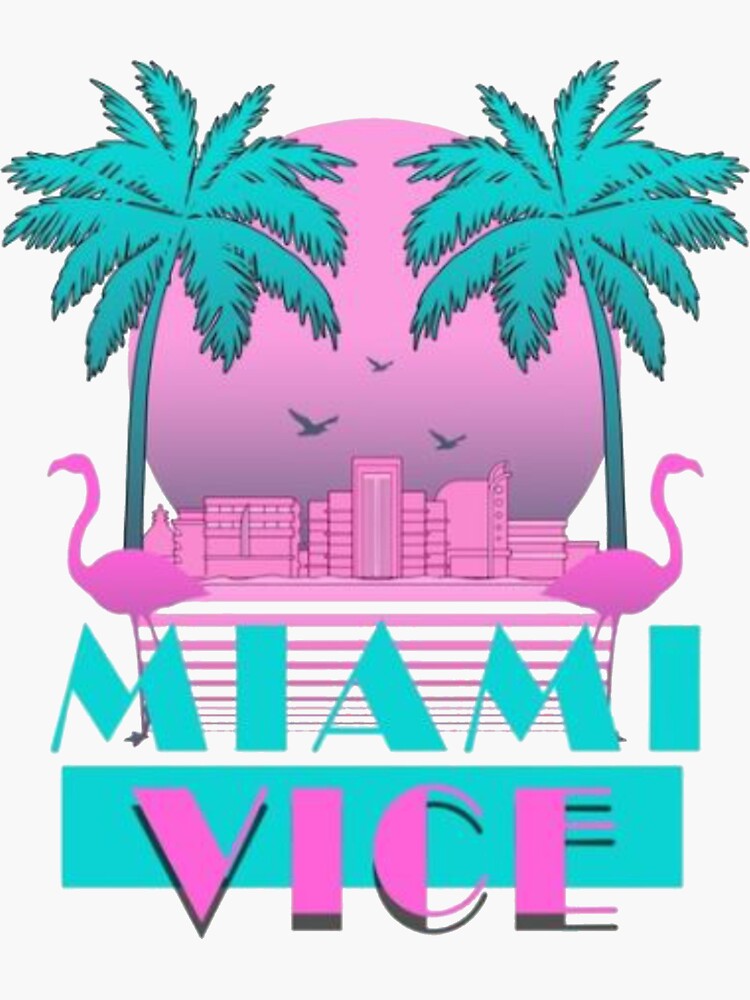 "MIAMI VICE" Sticker for Sale by alling3827 | Redbubble