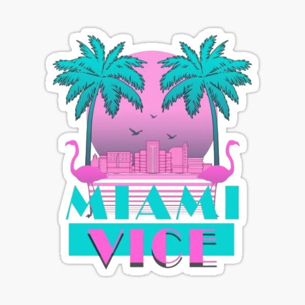 "MIAMI VICE" Sticker for Sale by alling3827 | Redbubble