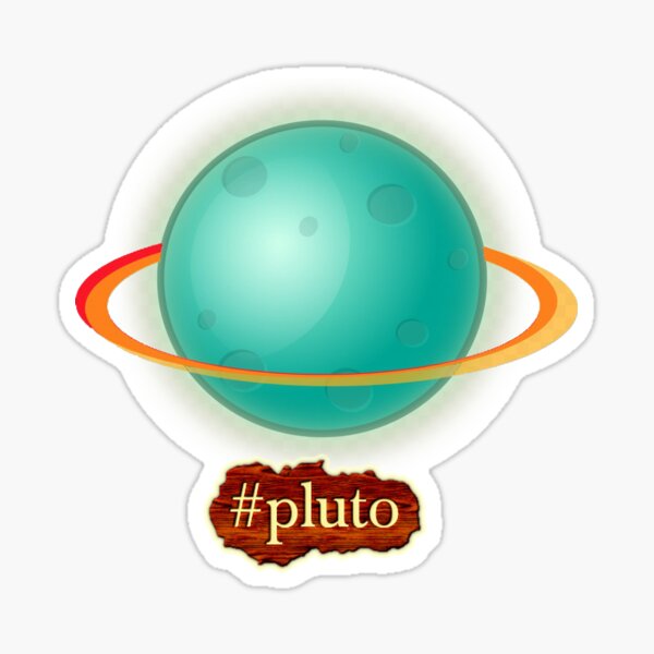 "PLUTO" Sticker for Sale by rajsigjadon | Redbubble