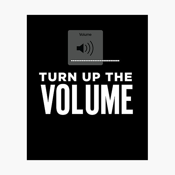 Lámina fotográfica «Subir El Volumen Meme» de KeenCreative | Redbubble