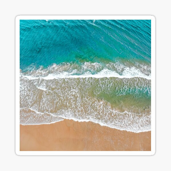 "Summer Beach Waves" Sticker by Romexcreative | Redbubble