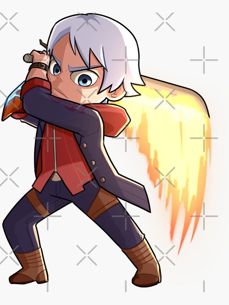 "Chibi Nero From Devil May Cry 4" Sticker for Sale by grassbeat | Redbubble