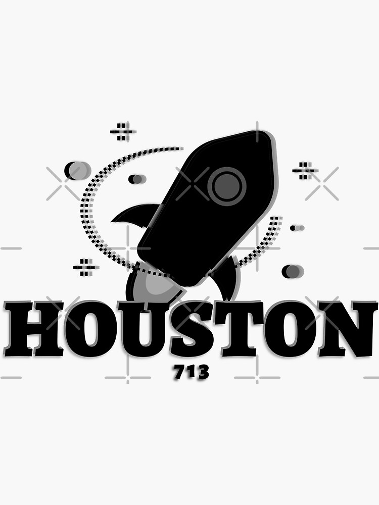 "HOUSTON 713" Sticker for Sale by mademan3 | Redbubble