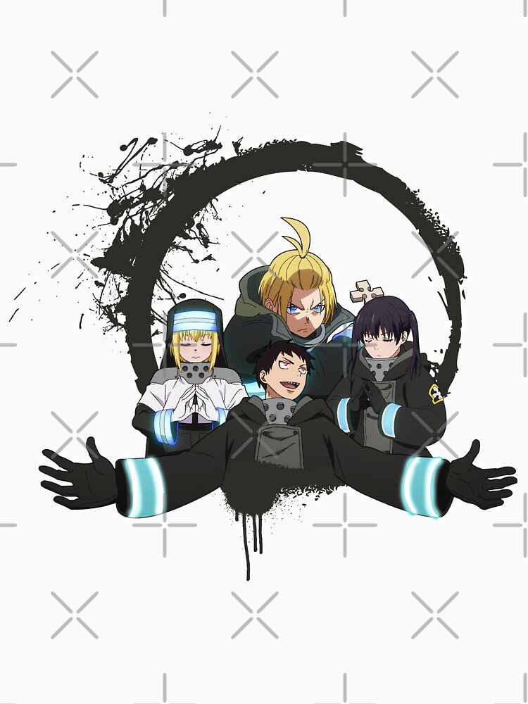 "Fire Force - Company 8, Team 8" T-shirt for Sale by oneskyoneland ...