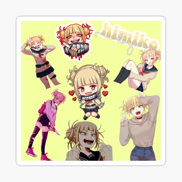 "Toga!" Sticker for Sale by MyHeroEdits | Redbubble