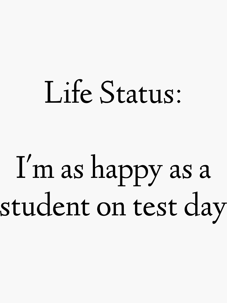 "Happy Test Day" Sticker by HilariousThings | Redbubble