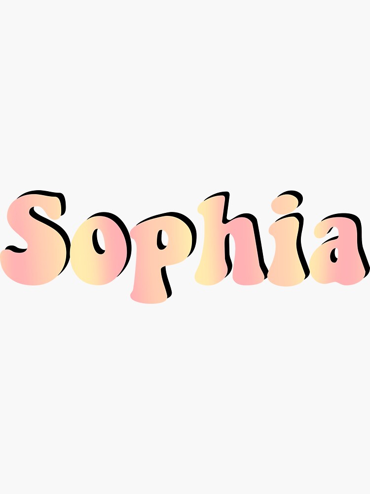 "Aesthetic Groovy Sophia" Sticker for Sale by CaitlinCerys | Redbubble