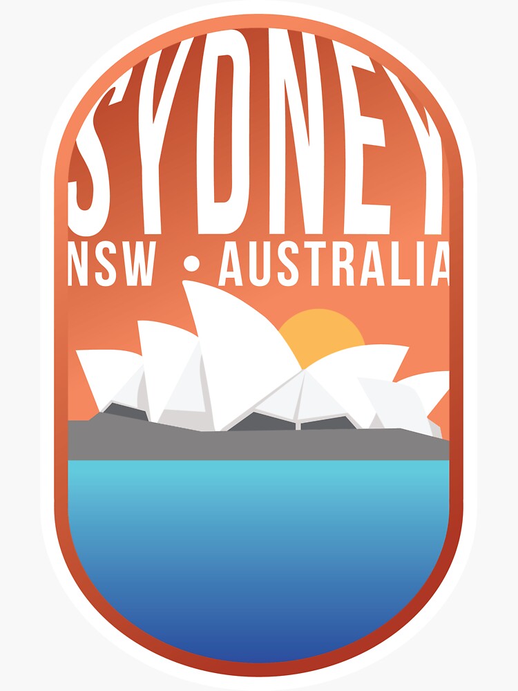 "Sydney Badge" Sticker by tomarto13 | Redbubble