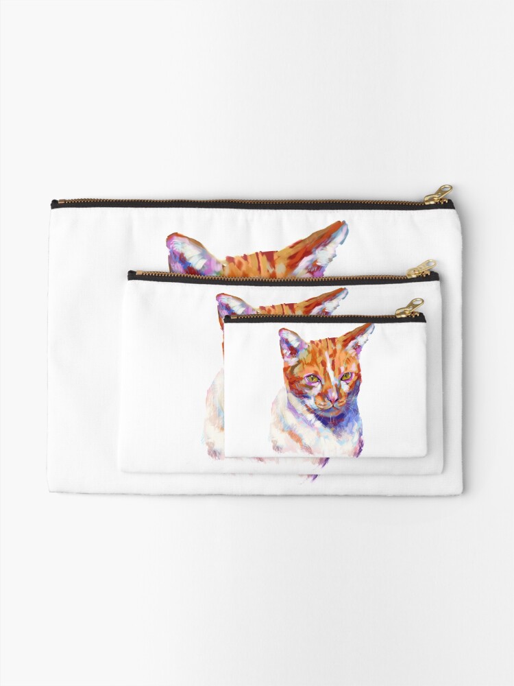 "Adorable ginger cat portrait, digital painting. printable, ginger cat ...