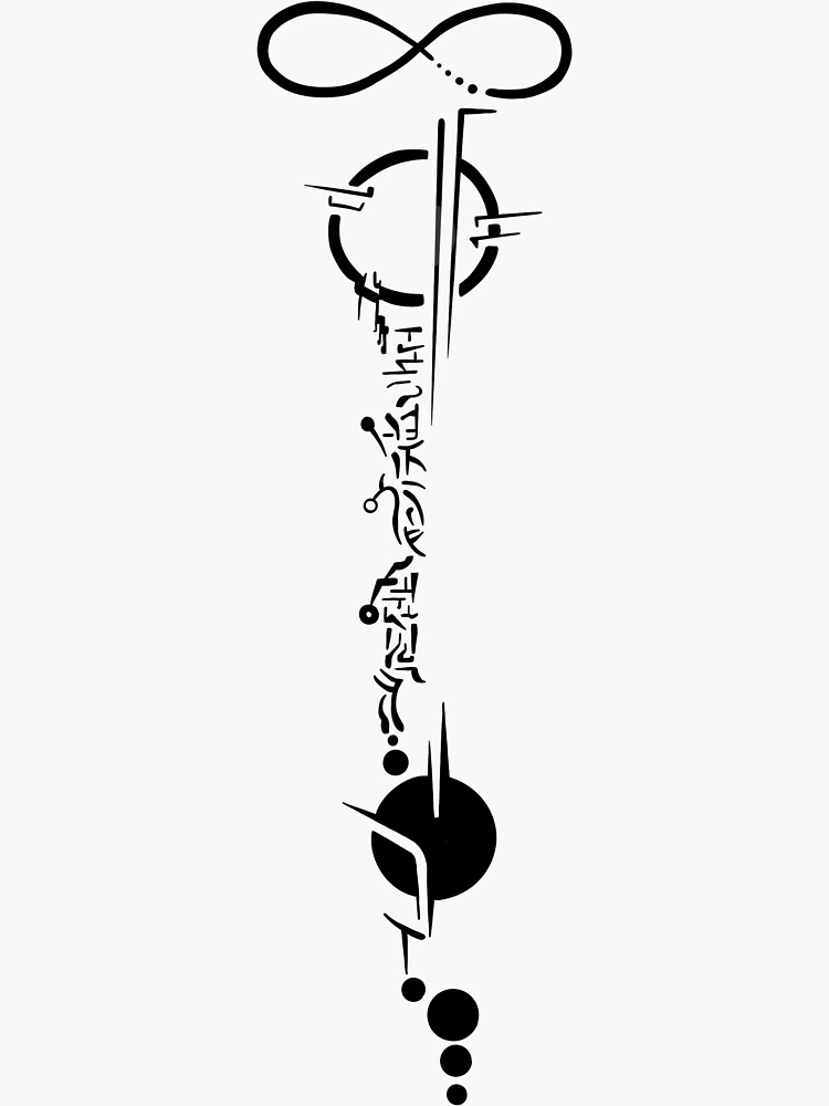 "Lexa’s back tattoo" Sticker for Sale by michalsaitowitz | Redbubble