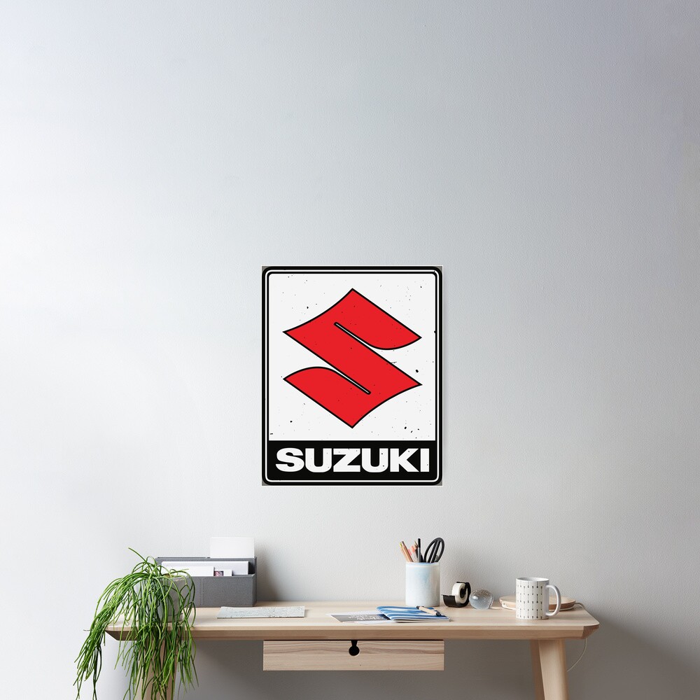 "Suzuki motorcycles vintage 70's logo" Poster by Hecksploitation ...