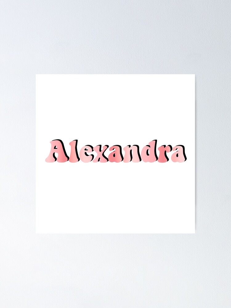 "Aesthetic Groovy Alexandra" Poster for Sale by CaitlinCerys | Redbubble