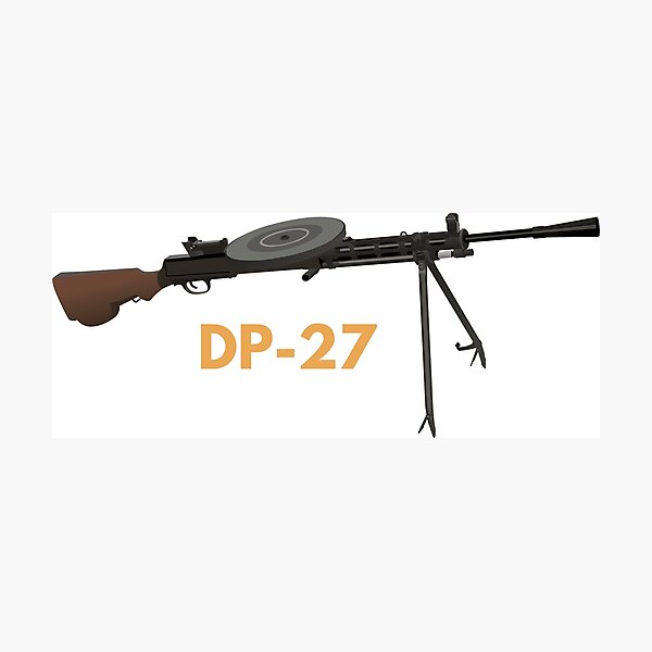 "Soviet WW2 Degtyaryov DP-27 Machine Gun" Photographic Print for Sale ...