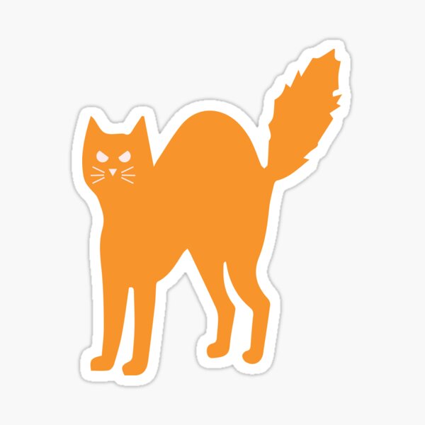 "angry orange cat- halloween collection/scared orange cat/trick or ...