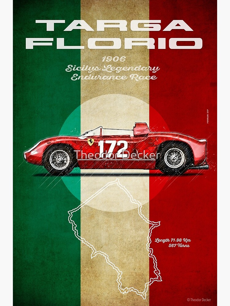 "Targa Florio Vintage" Framed Art Print for Sale by theodordecker ...