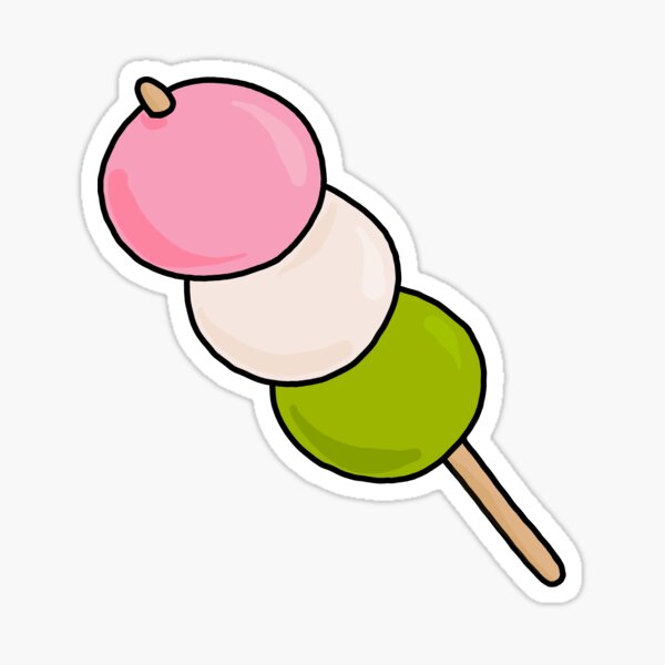 "Dangoです!" Sticker for Sale by toekyo | Redbubble