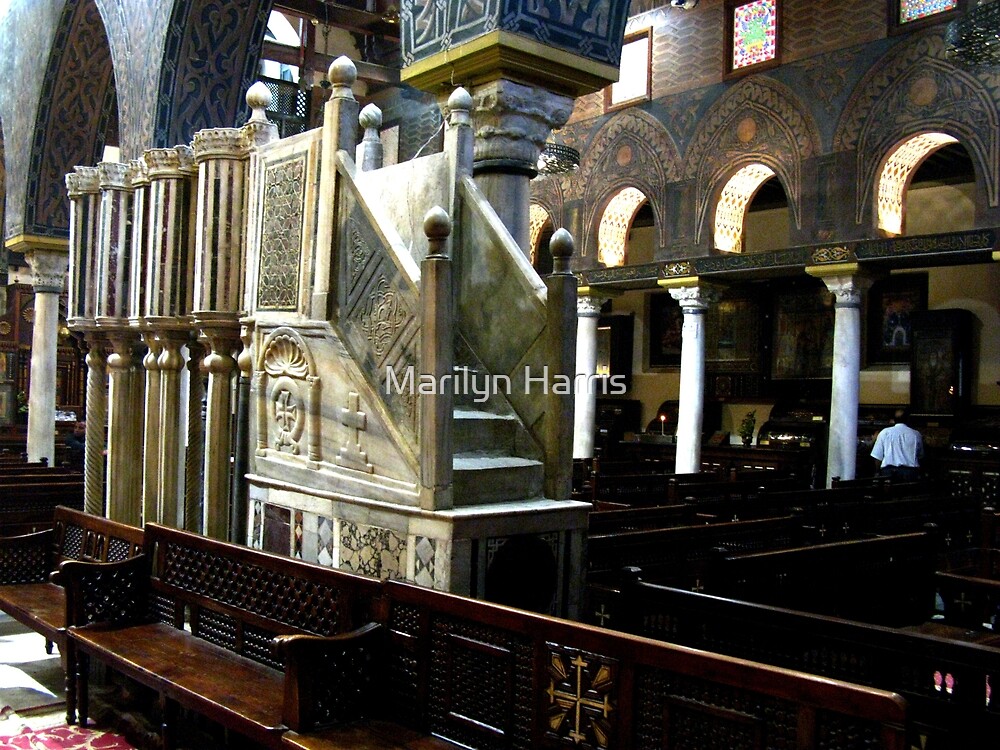 "Inside Hanging Church - Coptic Cairo" by Marilyn Harris | Redbubble