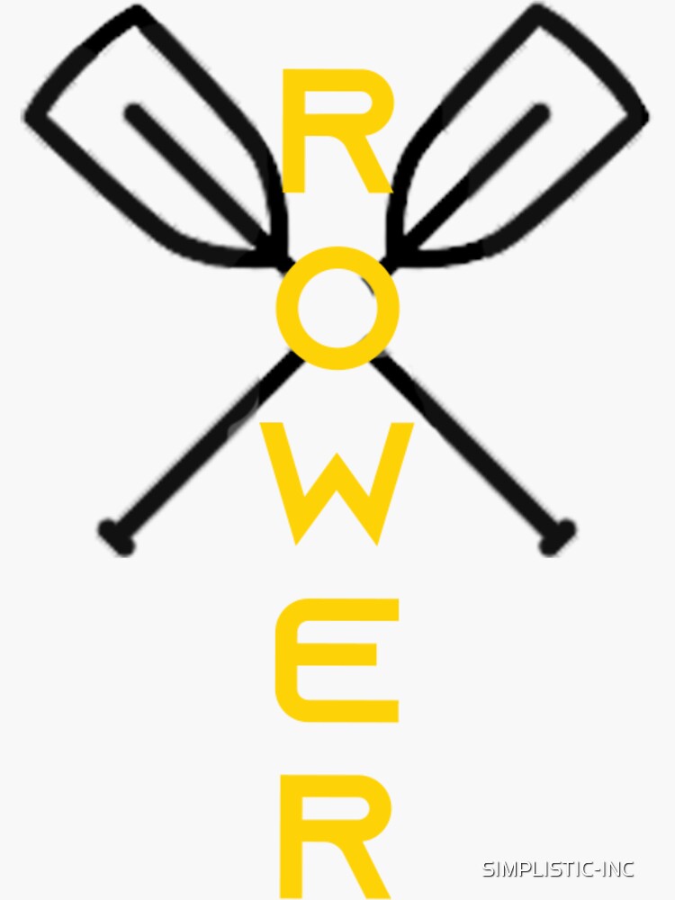 "The Rowing" Sticker for Sale by SIMPLISTIC-INC | Redbubble