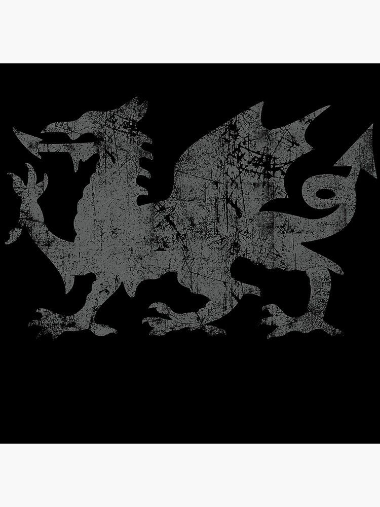 "Welsh Dragon Rampant Heraldry Flag of Wales" Poster by Keleonie ...