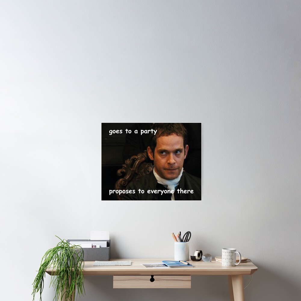 "Mr Collins meme" Poster for Sale by ocd-dot | Redbubble