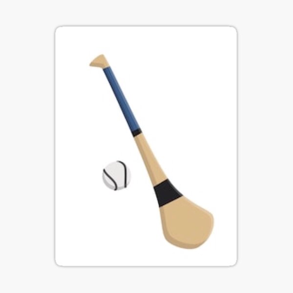 "Hurl & sliotar" Sticker for Sale by Roisin678 | Redbubble