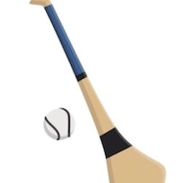 "Hurl & sliotar" Sticker for Sale by Roisin678 | Redbubble