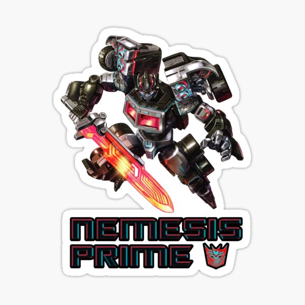 "Nemesis Prime" Sticker for Sale by ragingnin77 | Redbubble