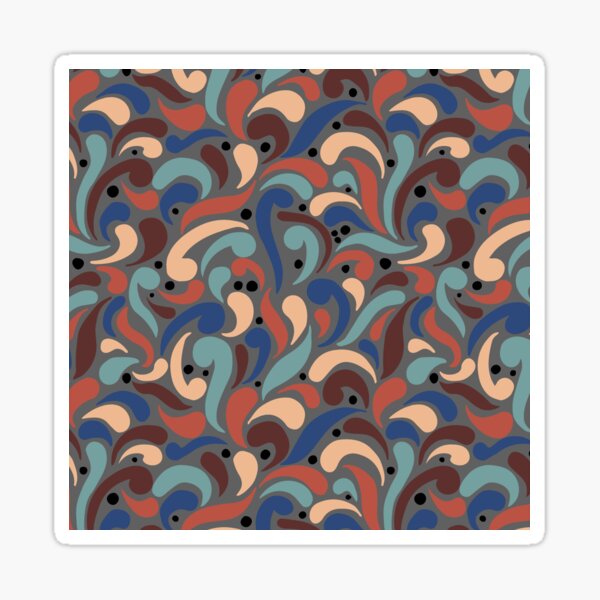 "Pastel Curves Design" Sticker for Sale by KiranSR | Redbubble