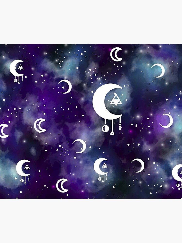 "Celestial Gothic Witchy Moon and Stars Purple Black " Comforter for ...