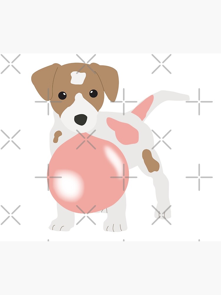 "Bubble Gum Dog Blowing Bubble" Poster by idovedesign | Redbubble