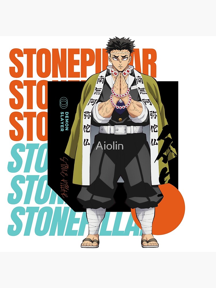 "Stone hashira demon slayer" Poster by Aiolin | Redbubble