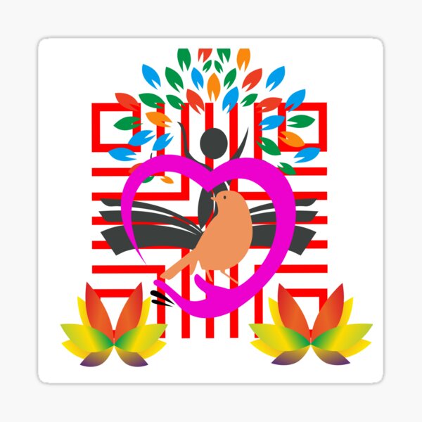 "Bird design for redbubble" Sticker for Sale by Pulkits | Redbubble