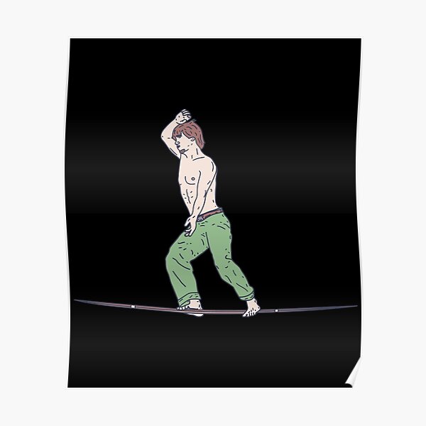 "Tightrope - Wire Balancing - High-wire Acrobat" Poster by DeWinnes ...