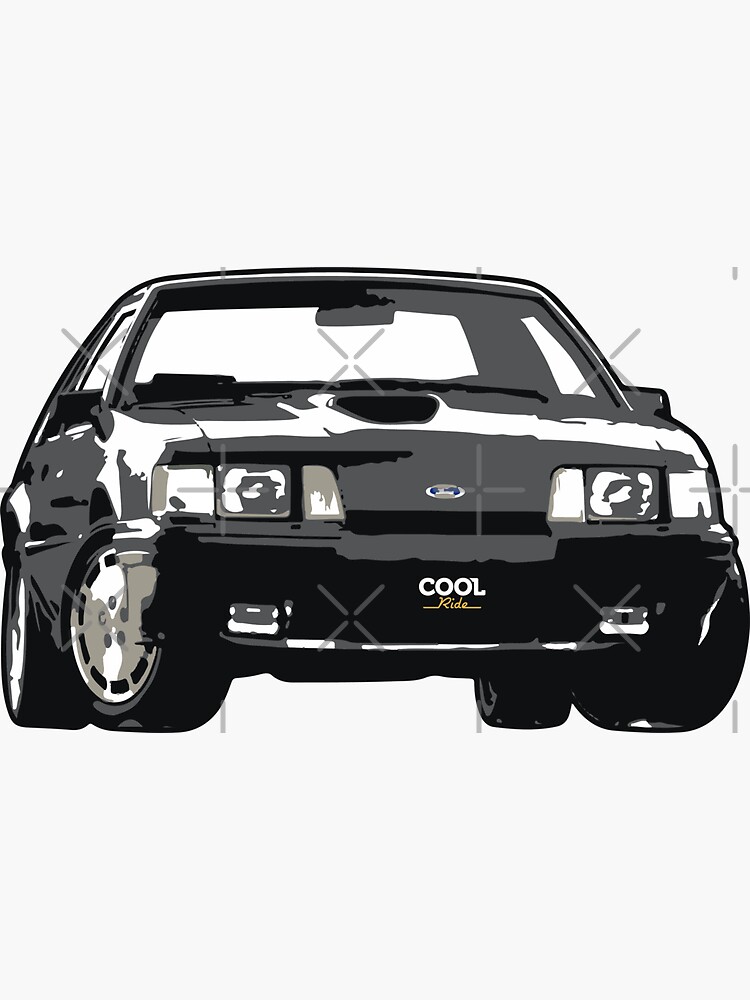 "84-86 'Stang" Sticker for Sale by CoolRide | Redbubble