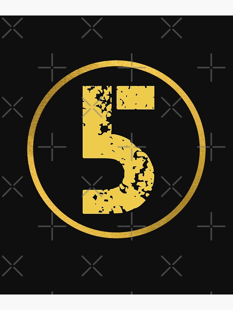 "NUMBERS , Number 5" Poster for Sale by ZOMBAi | Redbubble