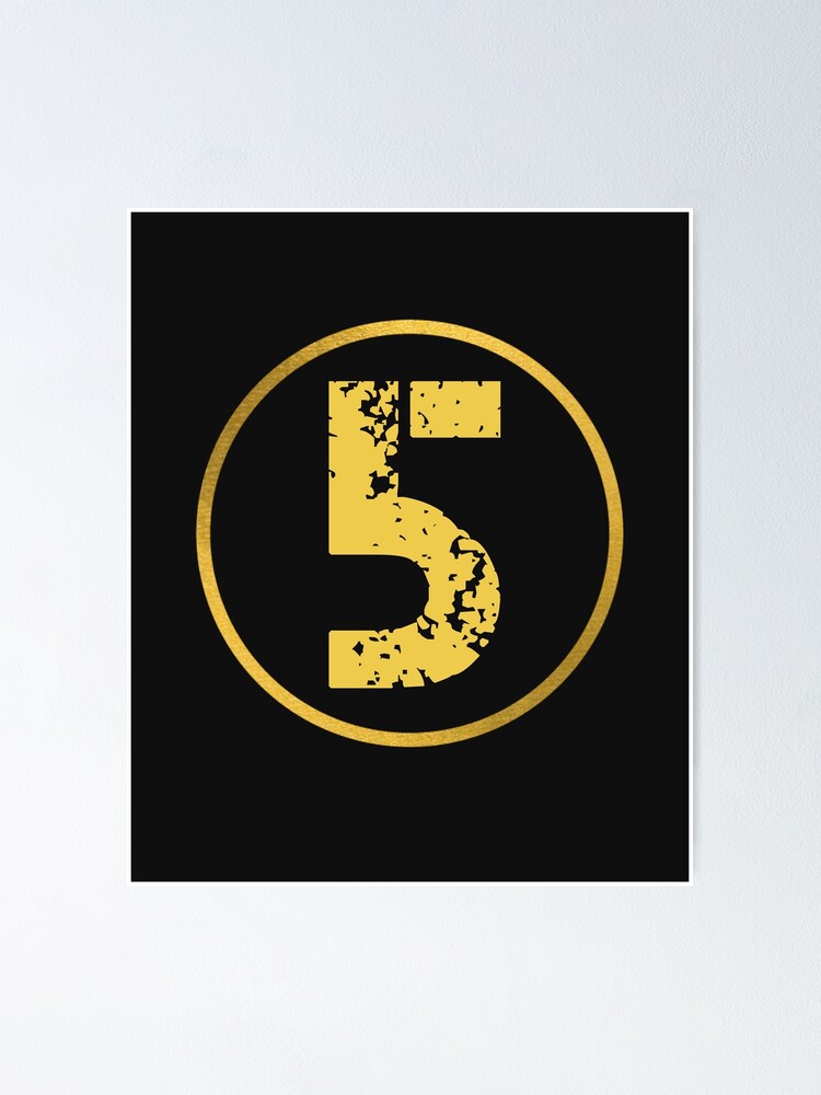 "NUMBERS , Number 5" Poster for Sale by ZOMBAi | Redbubble