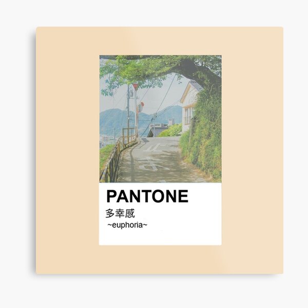 "Pantone aesthetic Anime Peaceful Scenery" Metal Print for Sale by ...