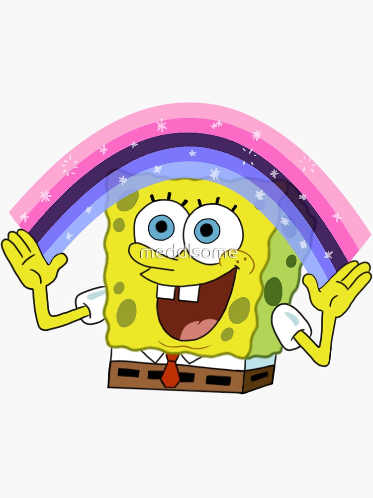 "Omnisexual Flag - Spongebob " Sticker for Sale by shortroyal | Redbubble