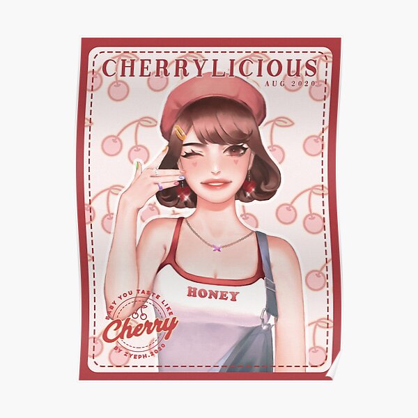 "Cherrylicious" Poster for Sale by zyeph | Redbubble