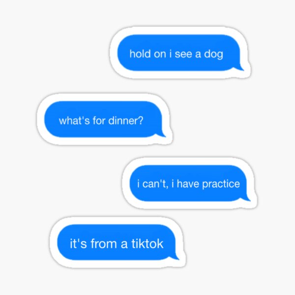 "text message sticker pack" Sticker for Sale by honeycoves1 | Redbubble