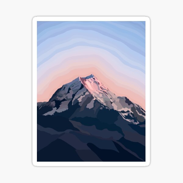 "Peak" Sticker by OrangeDrawings | Redbubble