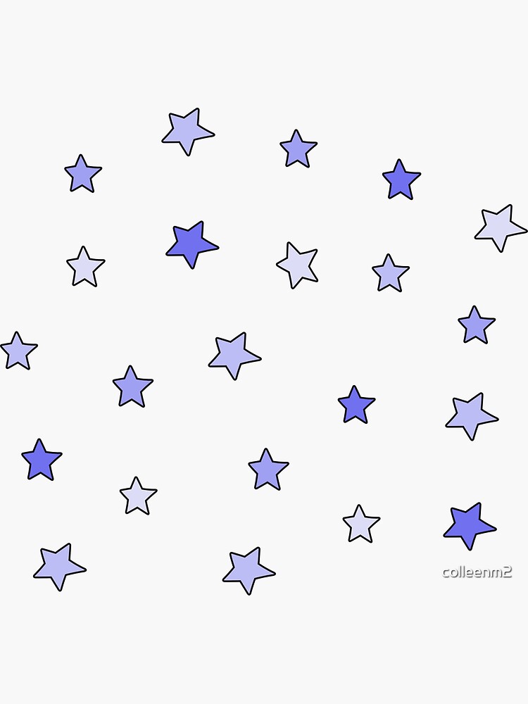 "Blue mini star pack" Sticker for Sale by colleenm2 | Redbubble