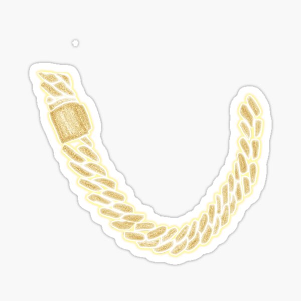 "Gold chain" Sticker for Sale by Domeniques | Redbubble
