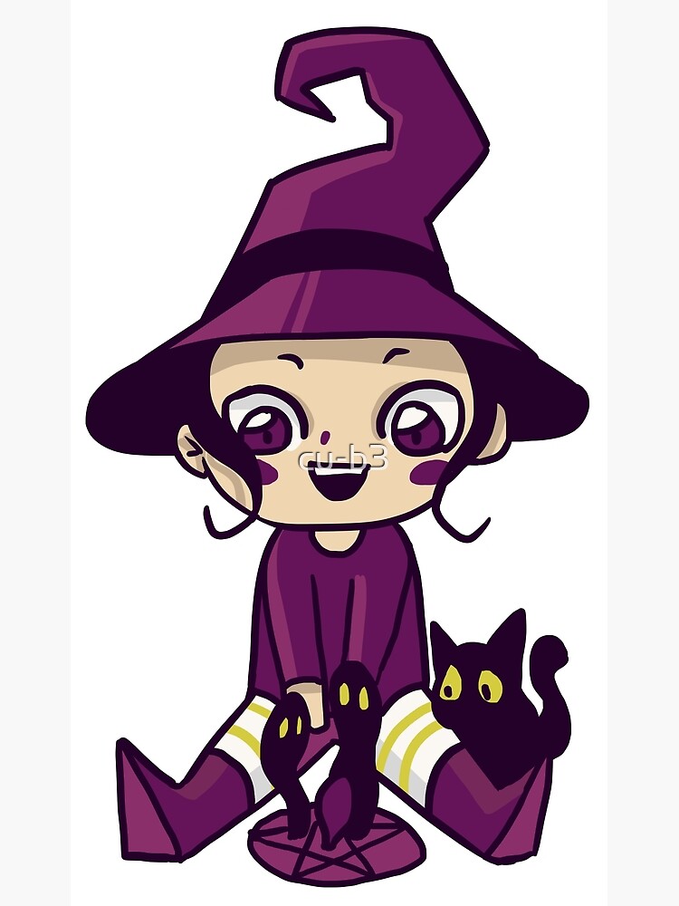 "Kawaii cute witch summon" Poster by cu-b3 | Redbubble