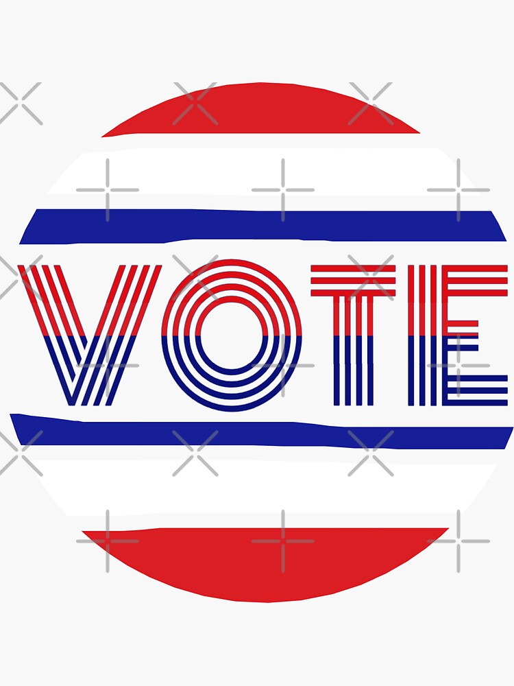 "Red, White and Blue Circle 2020 Presidental Election" Sticker for Sale ...