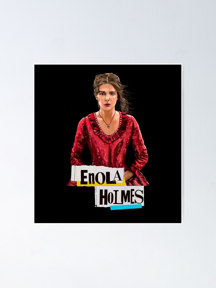 "Enola Holmes character portrait illustration" Poster by ...