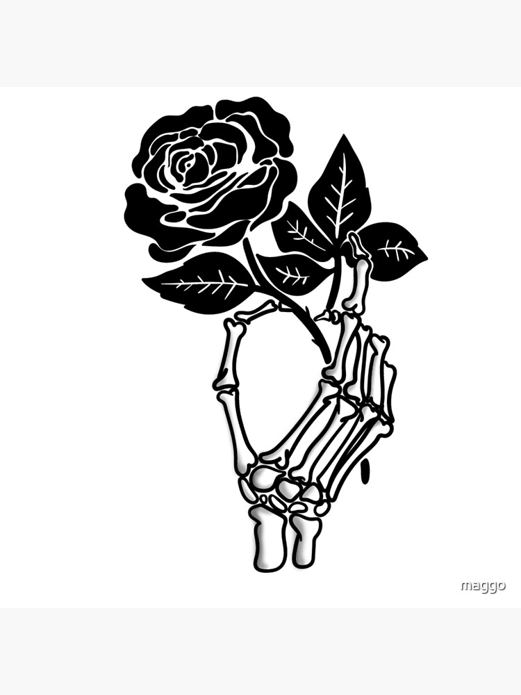 "skeleton rose" Poster for Sale by maggo | Redbubble