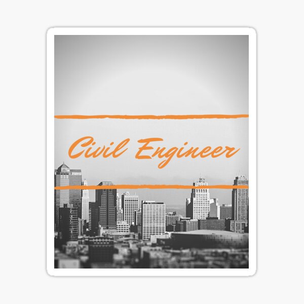 "Civil Engineer" Sticker for Sale by Spodtee | Redbubble